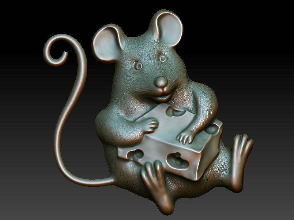 🐁 mouse・Free STL File for ・Cults